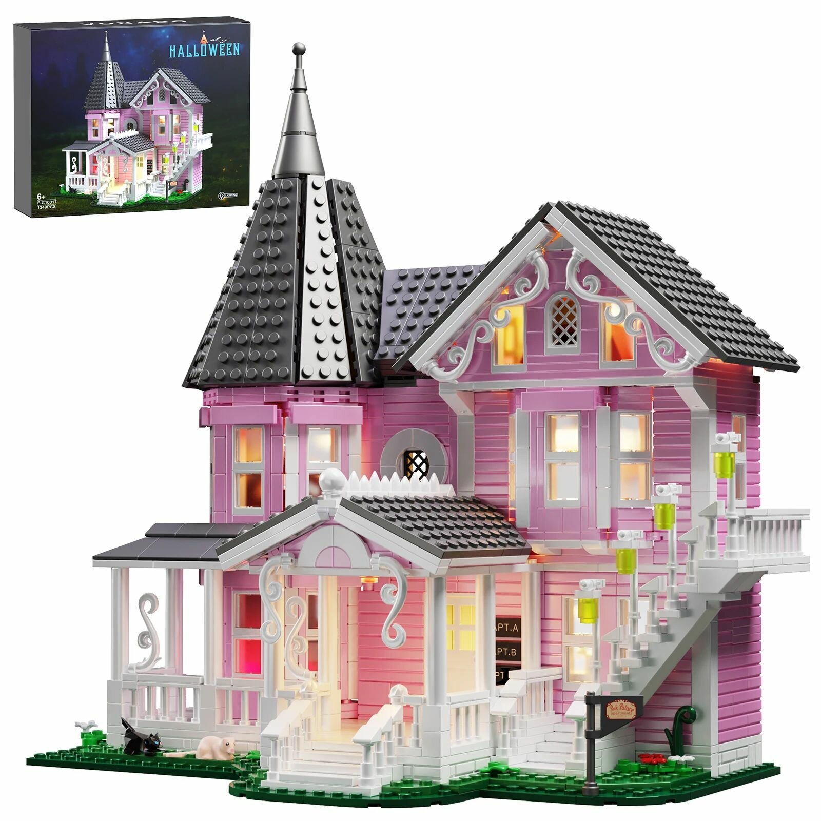 Конструктор Coraline Pink Palace Набор строительных блоков