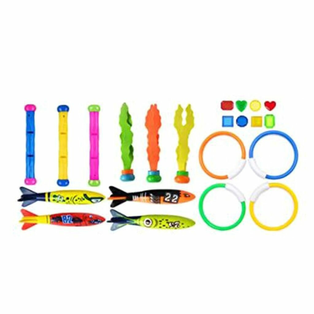 Детский забавный набор игрушек для дайвинга в бассейне, детские игры под водой с сумкой хранения мальчиков и девочек, лето