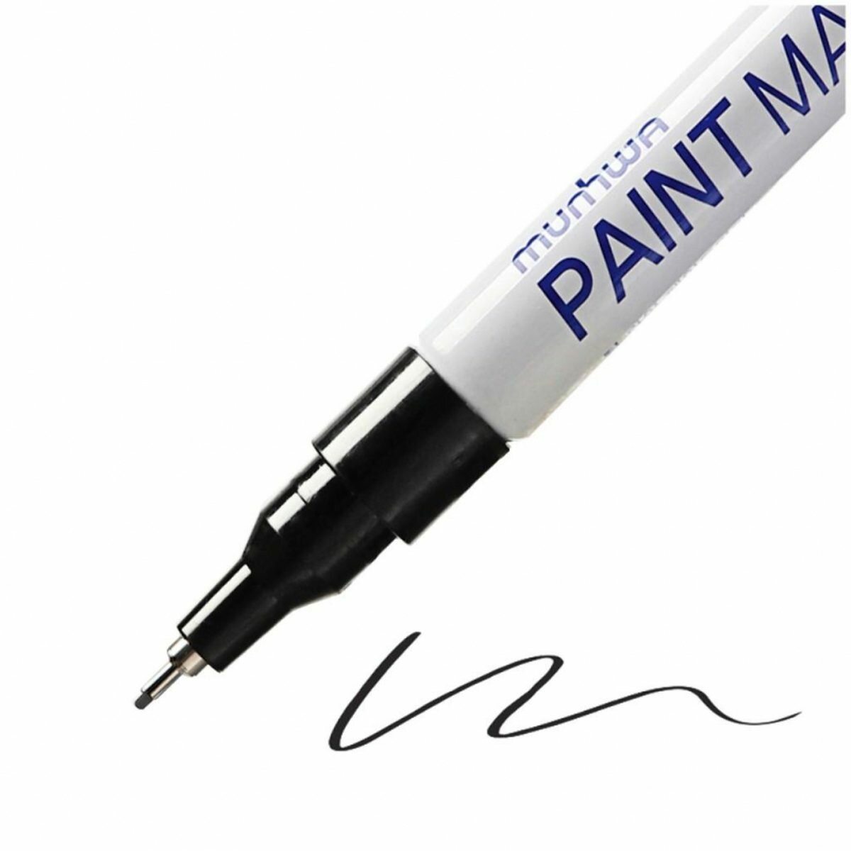 Маркер-краска MunHwa Extra Fine Paint Marker (1мм, черный, нитро-основа) (EXPM-01), 1шт.