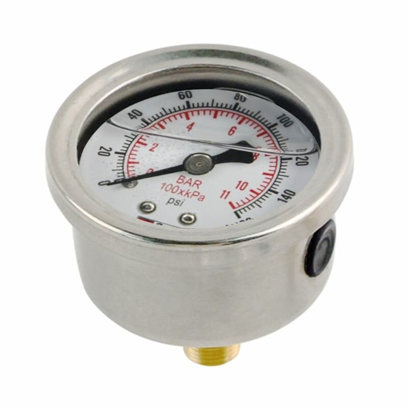 Топливный манометр 0-160PSI 1/8NPT, - Манометр давления масла