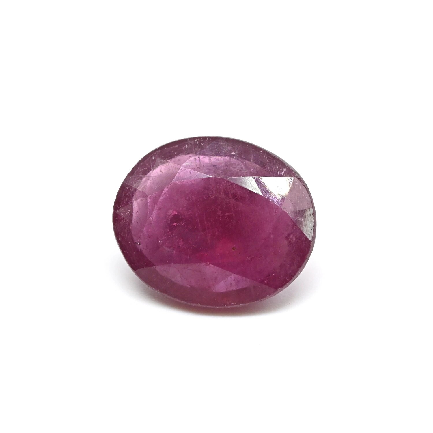 Кабошон рубин овал 11*13мм в ювелирной огранке, 5,95ct