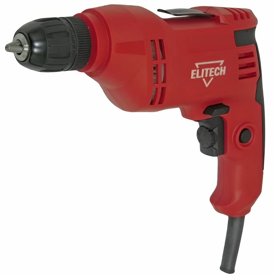 Дрель сетевая ELITECH Д 0610РЭ (E2201.028.00) (580Вт, БЗП-10мм, 0-2500обм, 1.6кг, коробка, клипса)