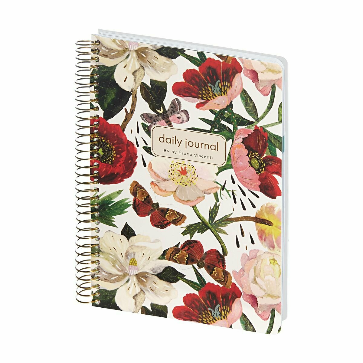 Ежедневник А5 BrunoVisconti "Пионы" недатированный 272 стр