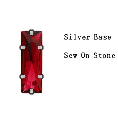 Кристаллы Sew-On 5x15mm Lt.Siam (20шт)