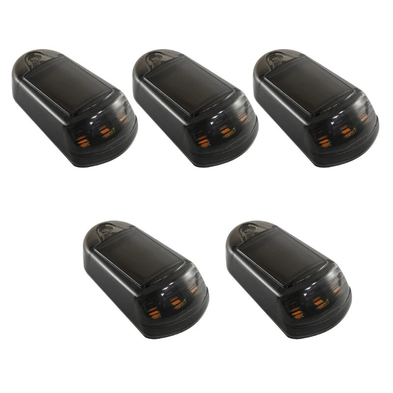 Боковые габаритные фонари на крыше кабины на солнечных батареях для транспортных Yellow, Black