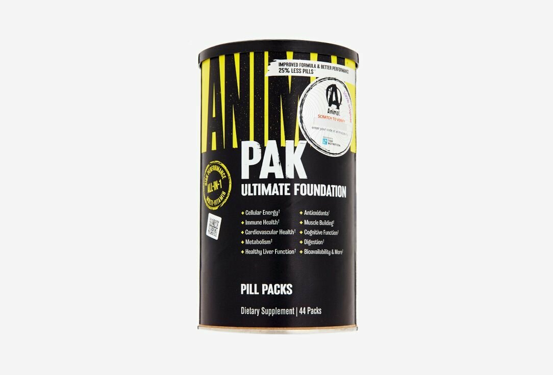 Предтренировочный комплекс ANIMAL Pak в таблетках