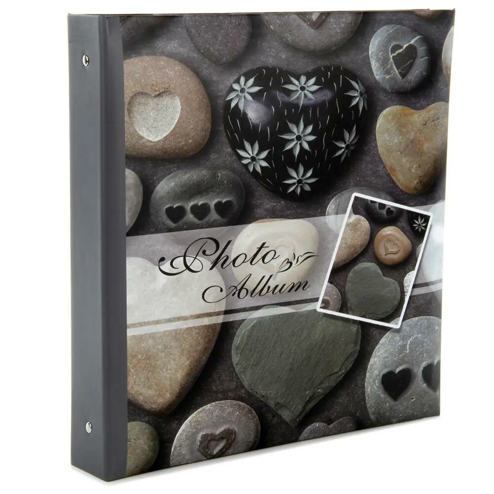 Фотоальбом Pioneer на 400 фотографий, 10х15 см, пап карман, переплет 3-кольца, stones (119297)