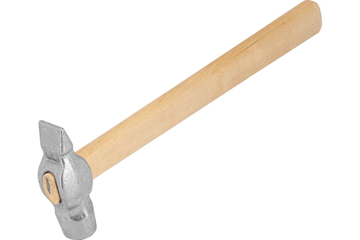 Слесарный молоток без бренда 600 г, круглый боек, деревянная ручка, 10241