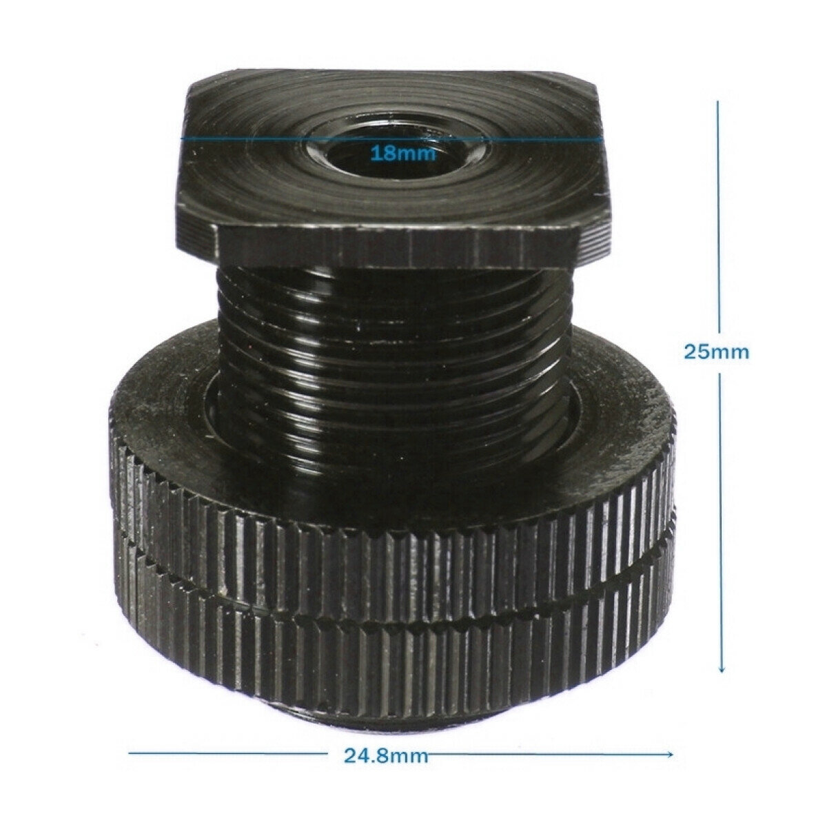 Адаптер-переходник холодный башмак - 1/4" мама - 5/8" мама резьбовой Fotokvant FLH-24