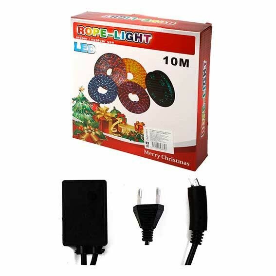 Украшение светодиодное Льдинка "Дюралайт шнур", тёплый белый, 240 лампочек, 10 м, 8 режимов (185704-2)