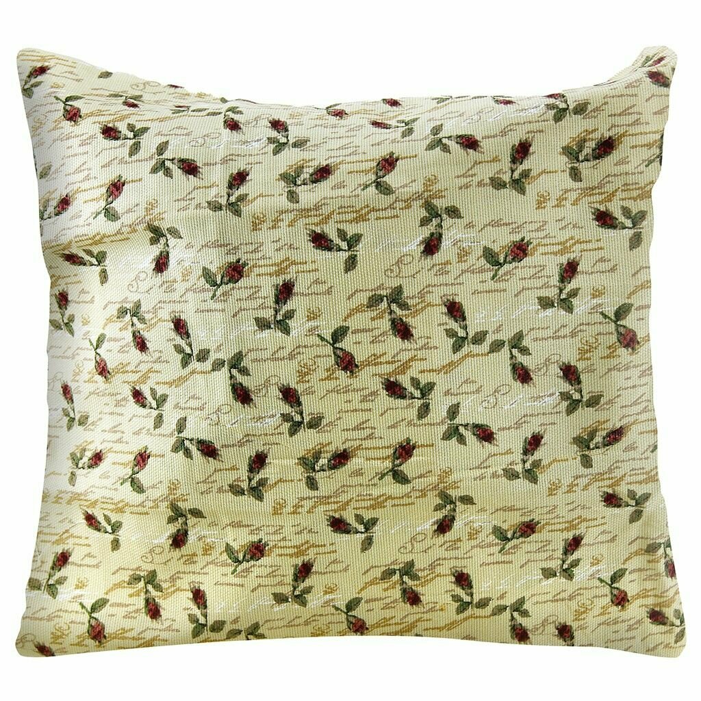 Наволочка Домашняя Мода "Шебби шик", декоративная, 45х45 см, 171 г/м2, хлопок 100%, на молнии