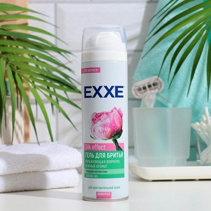 Гель для бритья EXXE "Sensitive", Silk effect, женский, 200 мл