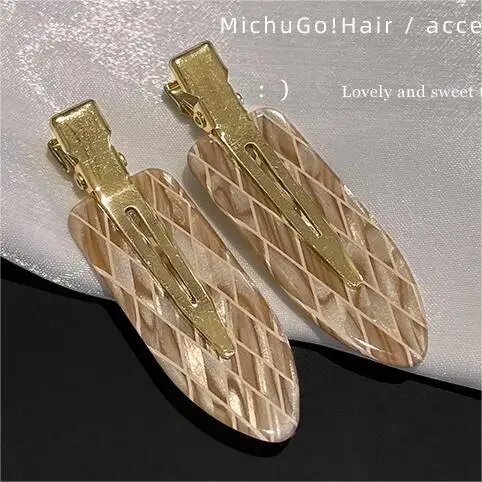 Золотые бесшовные заколки для волос 2/4 шт. No.5 2Pcs