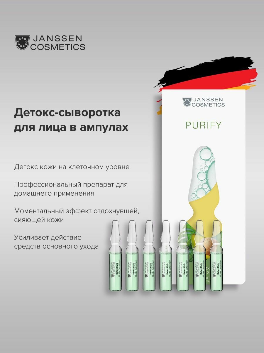 Сыворотка для лица Janssen Cosmetics детокс в ампулах 7 х 2 мл