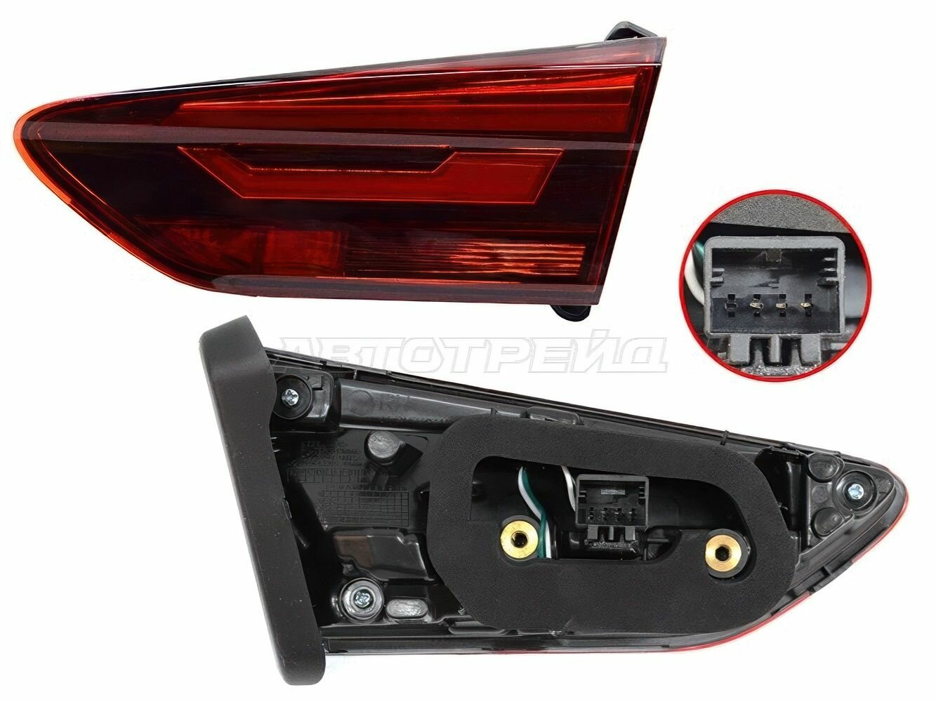 Фонарь в крышку багажника правый для Фольксваген Поло Дерби Венто арт ST4411341R SAT