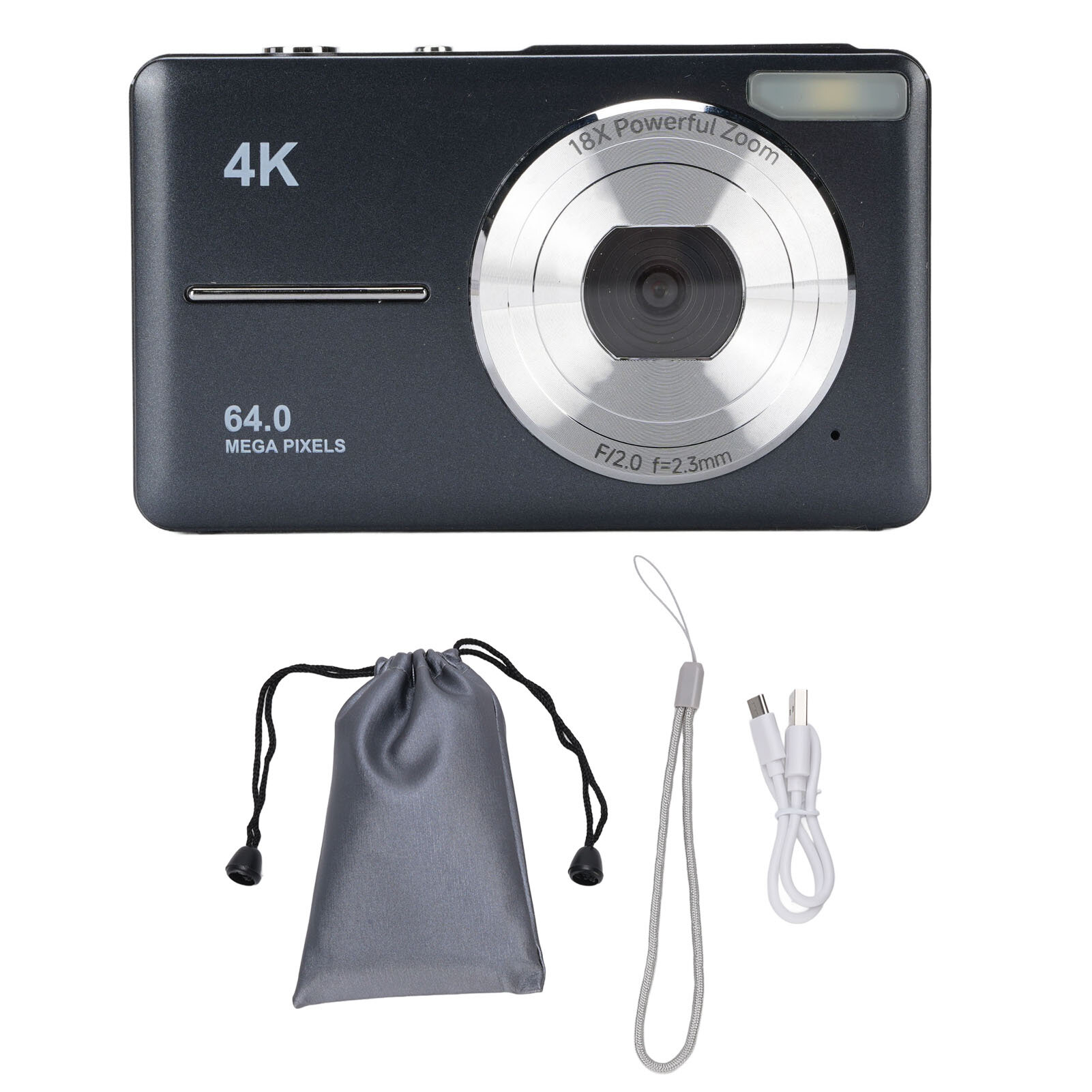 4K Цифровая камера HD 8MP 18x Zoom Auto Focus Commance Camera для студента 2,4 дюйма экрана