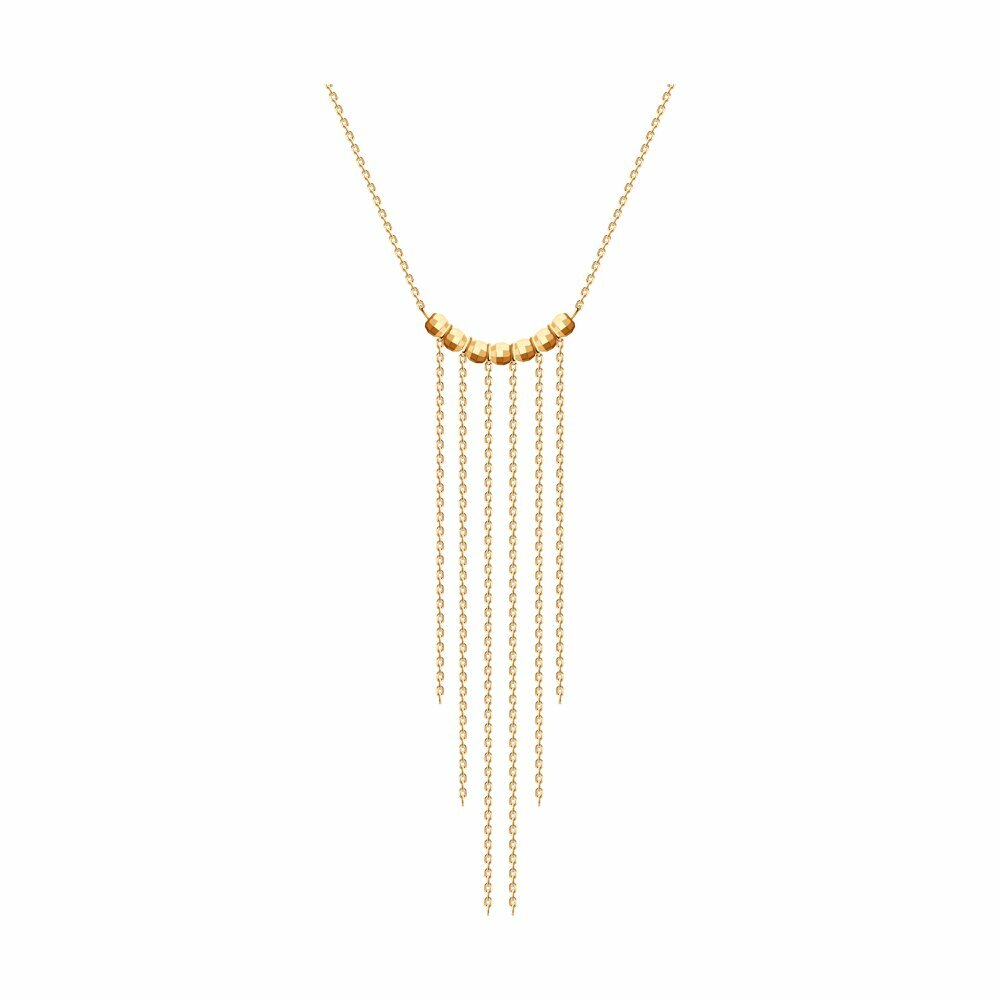 Колье, красное золото, 585 проба