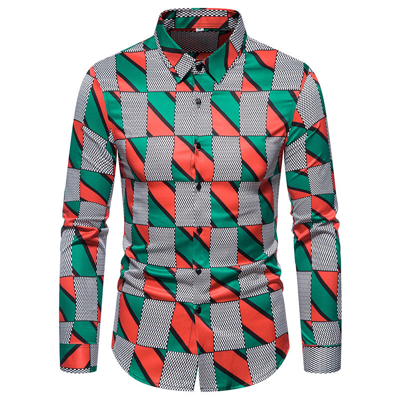 Осенняя рубашка нового стиля модная рубашка для мужчин с принтом в виде бога мужская деловая рубашка с длинным рукавом легкая роскошная рубашка