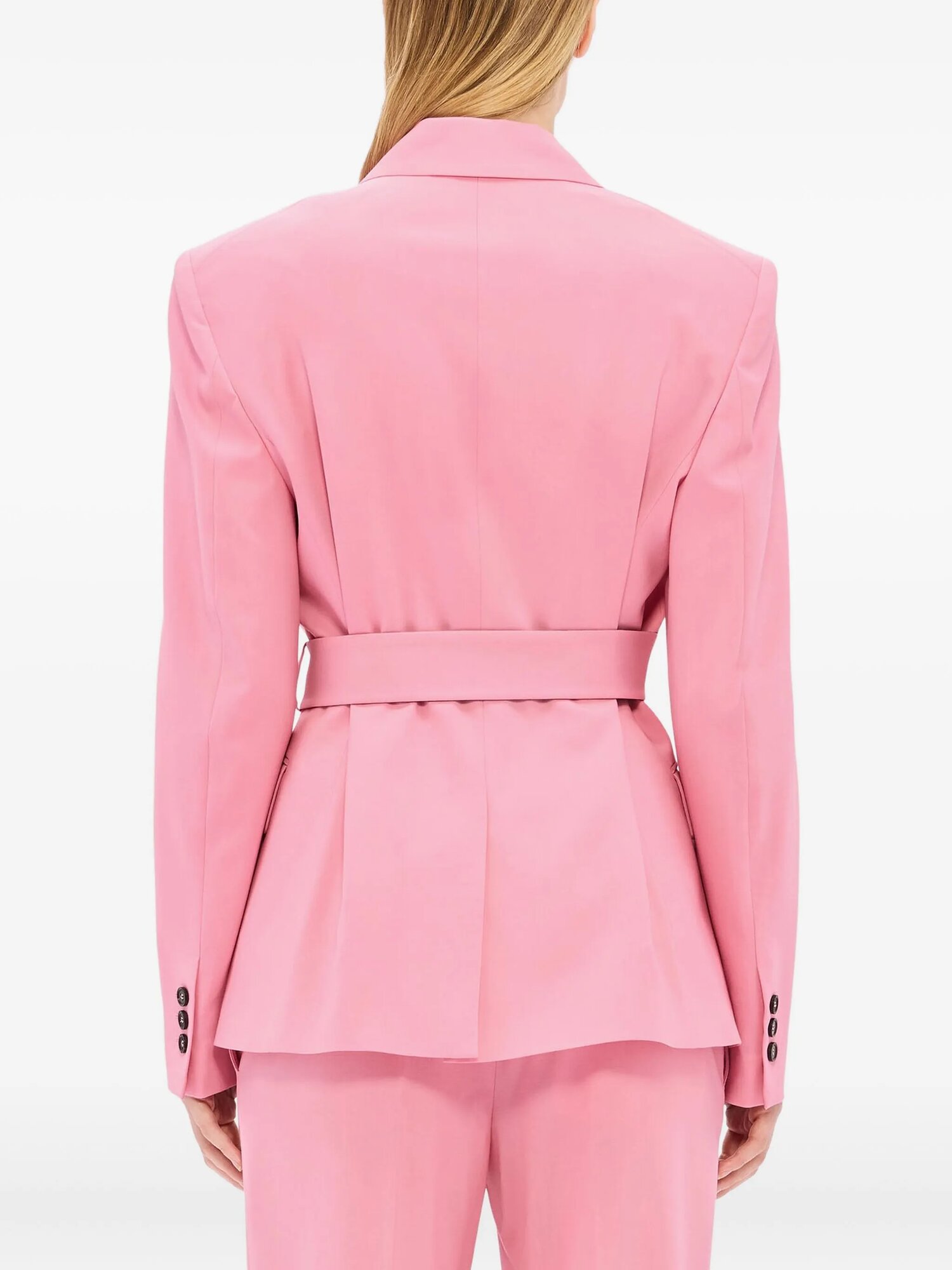 Пиджак MSGM Belted blazer, размер 44, pink — фото 1