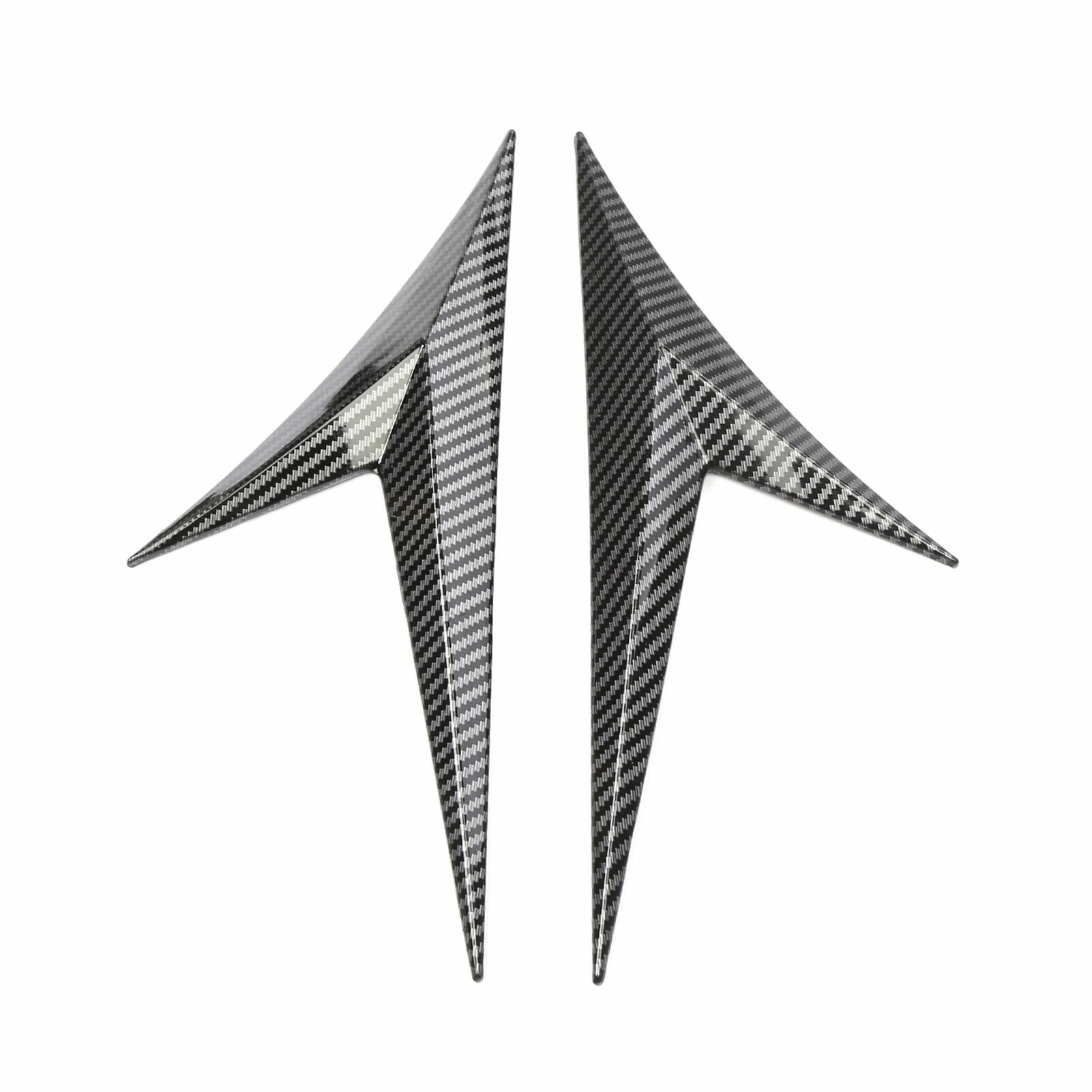 Универсальный спойлер из карбона (2 шт.) - V-образные боковые крылья без логотипа