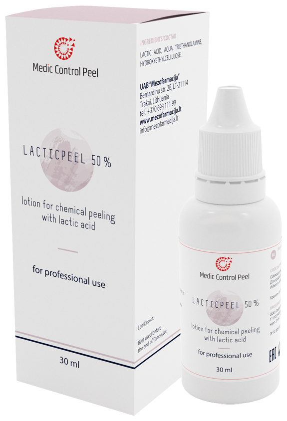 Medic Control Peel пилинг химический Lacticpeel 50% с молочной кислотой, 30 мл