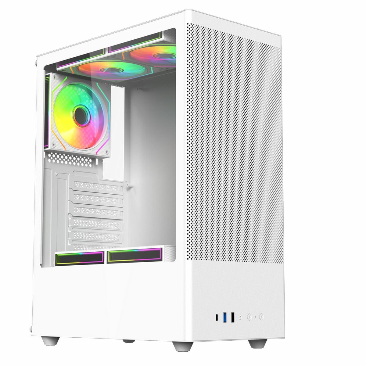 Корпус для ПК ACD Citadel 108W, Middle Tower, ATX, Белый (AH-SI2G0W-00)