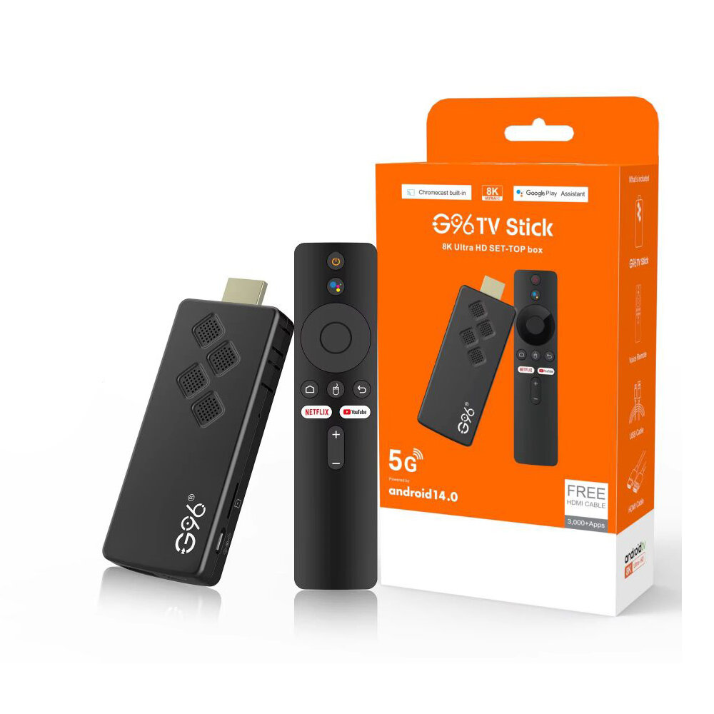 Android 14 TV Stick Q2 Voice Remote, видео 8K 4K, BT5.0, Wifi6, Netflix, YouTube, быстрая потоковая передача данных, против Fire TV Stick