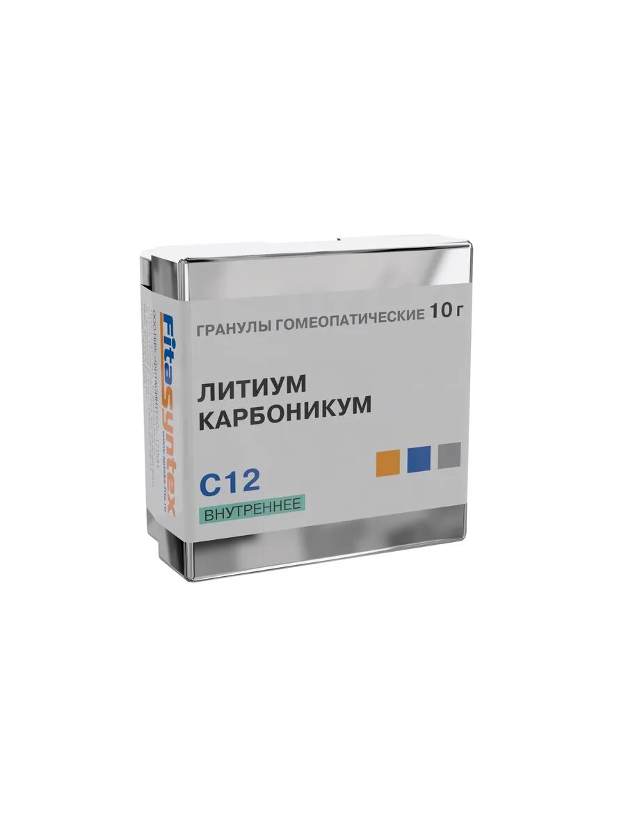 Литиум карбоникум С12, гранулы гомеопатические моно, 10 грамм , Фитасинтекс