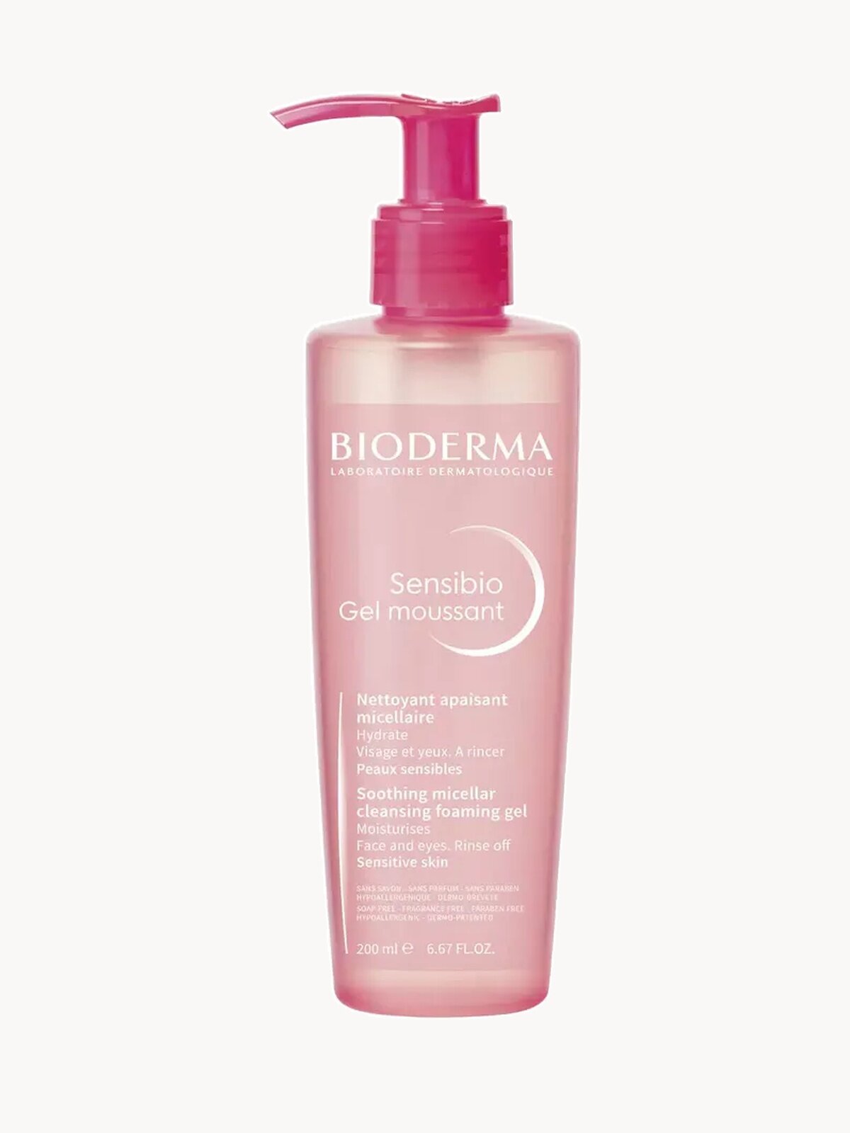 BIODERMA LABORATOIRE DERMATOLOGIQUE Сенсибио Гель для лица очищающий, 200 мл