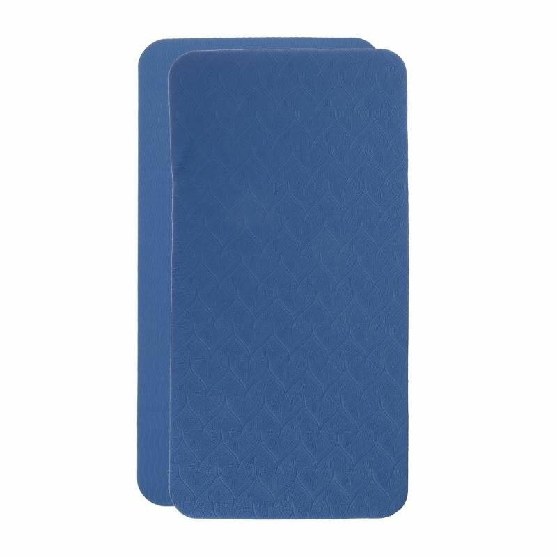 Толстый коврик для спорта, поддержка для коленей, локтей, запястий, коврик для йоги и пилатеса, Темно-синий