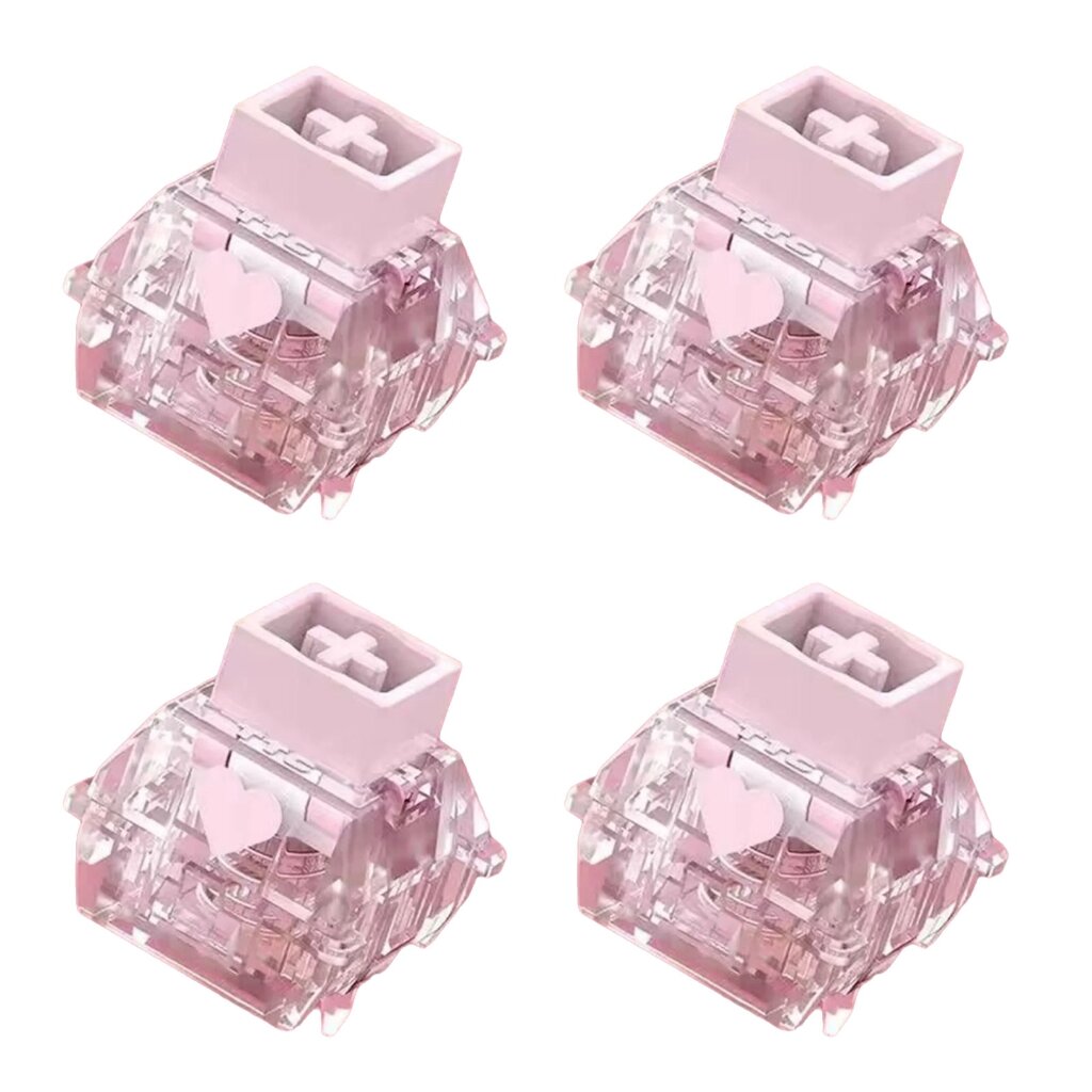 Strong Magnetic Keyboards Switches Wide Compatibility Love Heart Design 4PCS