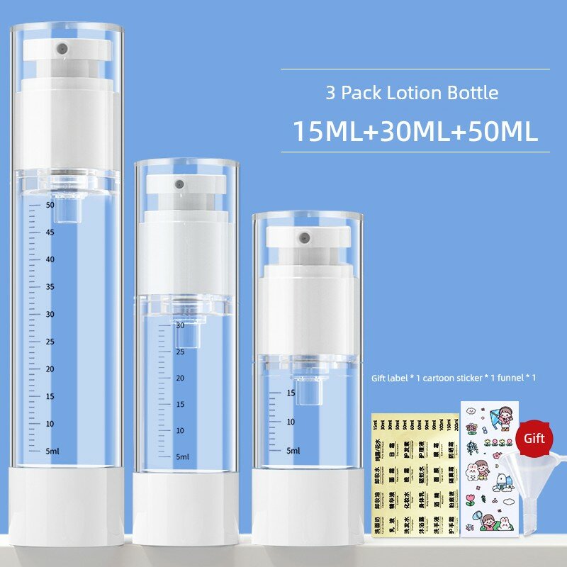 Новый дизайн 2025 года, набор из 15ML+30ML+50ML бутылок для жидкости с измерительной шкалой