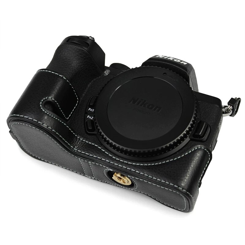 Кросслив-сумка Nikon Z30/Z50 для фотоаппарата, черный чехол с натуральной кожей в винтажном стиле