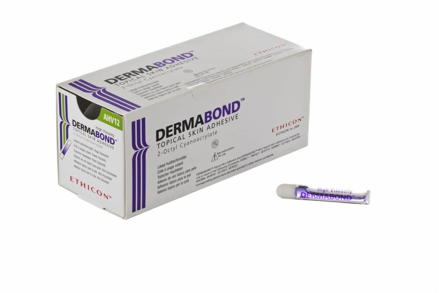 Кожный высоковязкий клей AHV12 Ethicon Dermabond дермабонд, 0.5 мл (12шт.)