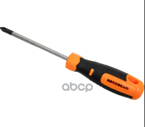 Отвертка крестовая PH2 х100мм 6-гранная АвтоDело арт. 39466