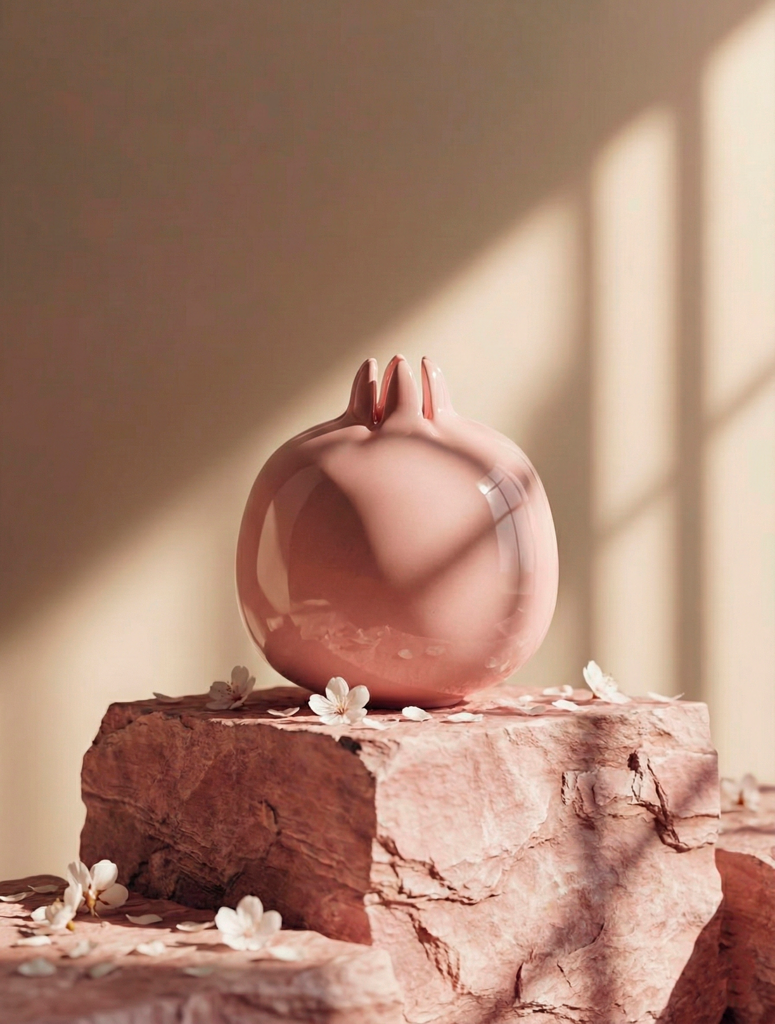 Статуэтка гранат розовый большой