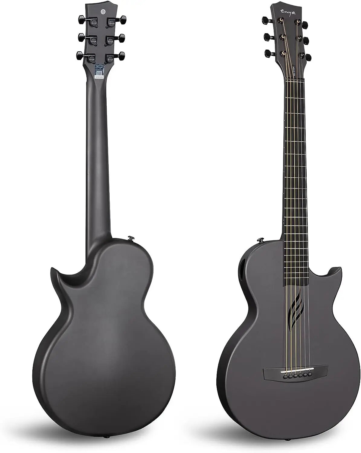 Интеллектуальная акустическая гитара Enya Nova-Ukulele, 4 струны, углеродное волокно, инструмент для начинающих, 23 дюйма, U, 23 дюйма