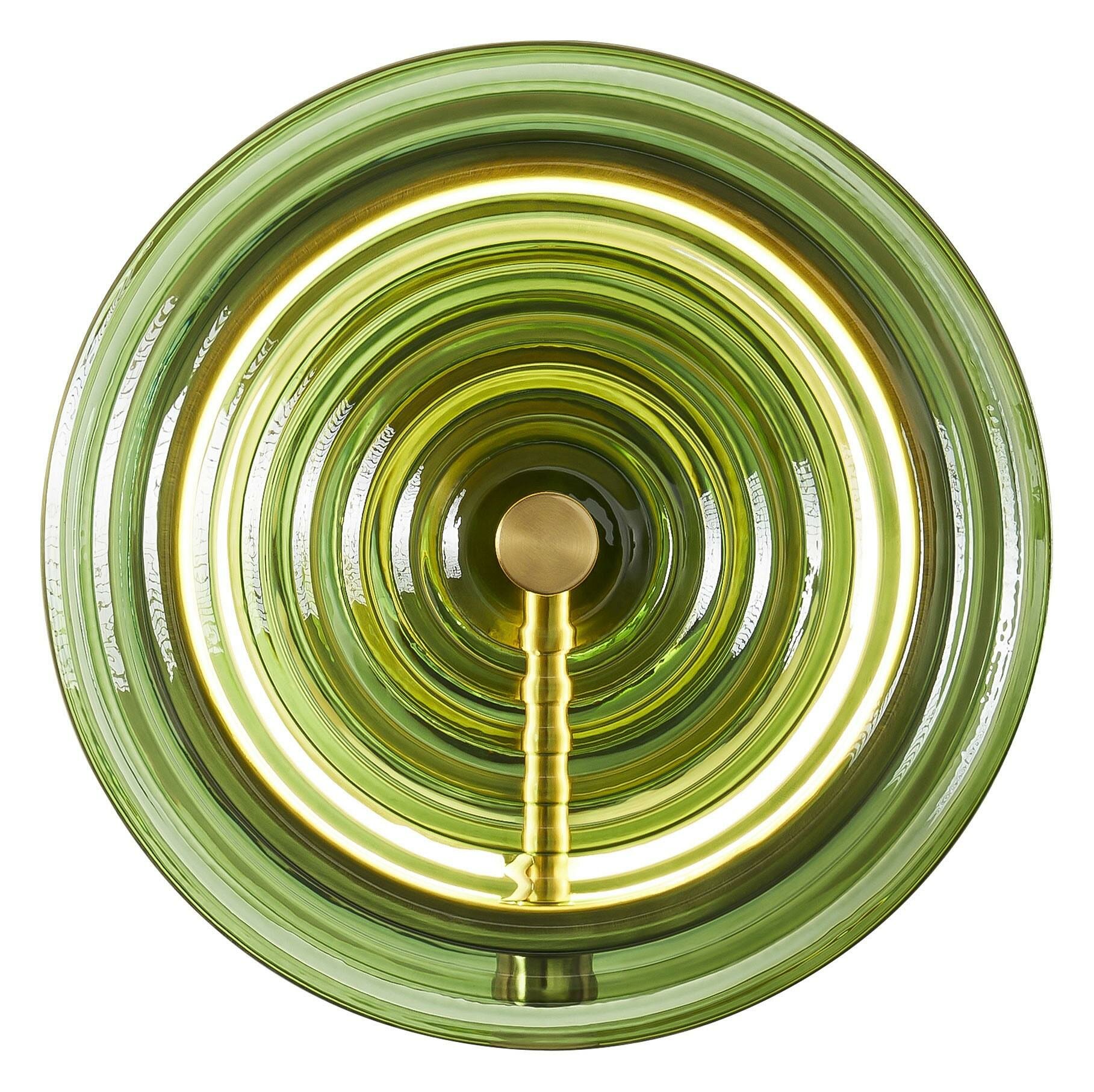 Накладной светильник Freya Borbon FR5442WL-L7GN цвет латунь На монтажной пластине Модерн