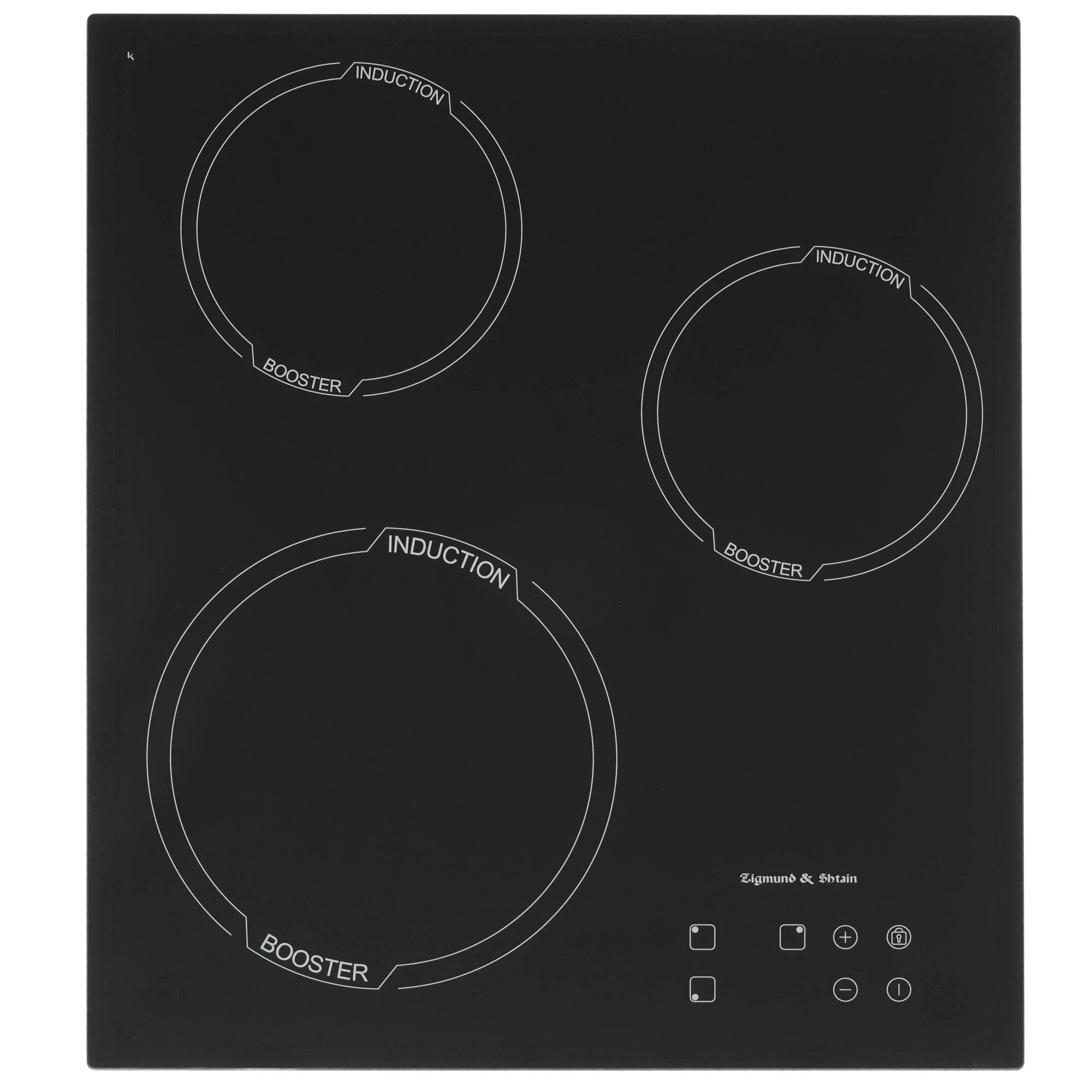 Встраиваемая варочная поверхность Zigmund & Shtain CIS 029.45 BX, черный, индукционная , стеклокерамика