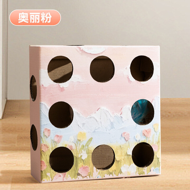 Коробка для самостоятельного развлечения кошек, электрическая, из гофрированного картона, умная интерактивная игрушка для питомцев, обучающая игрушка для кошек