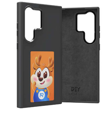 Цветной E-ink экран чехол для телефона проекция Black-S25ultra