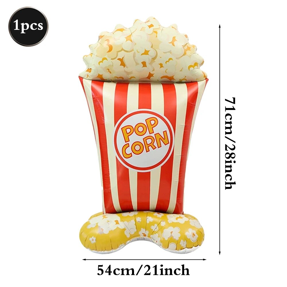 Гигантский стоячий воздушный шар с попкорном, улыбающийся клоун, фольгированный шар для циркового карнавала, тематической вечеринки, дня рождения, рождественского украшения, поставки