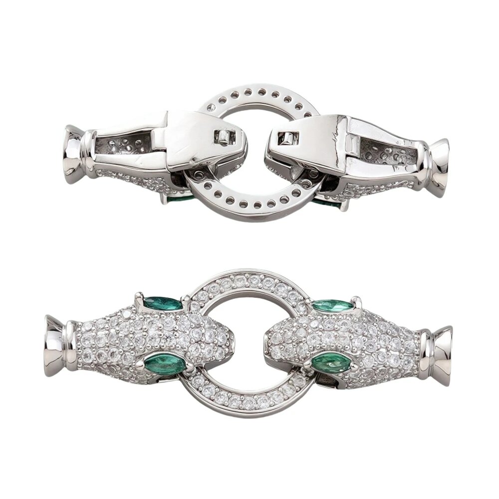 Застежка-коннектор Juya, белое золото, 18K