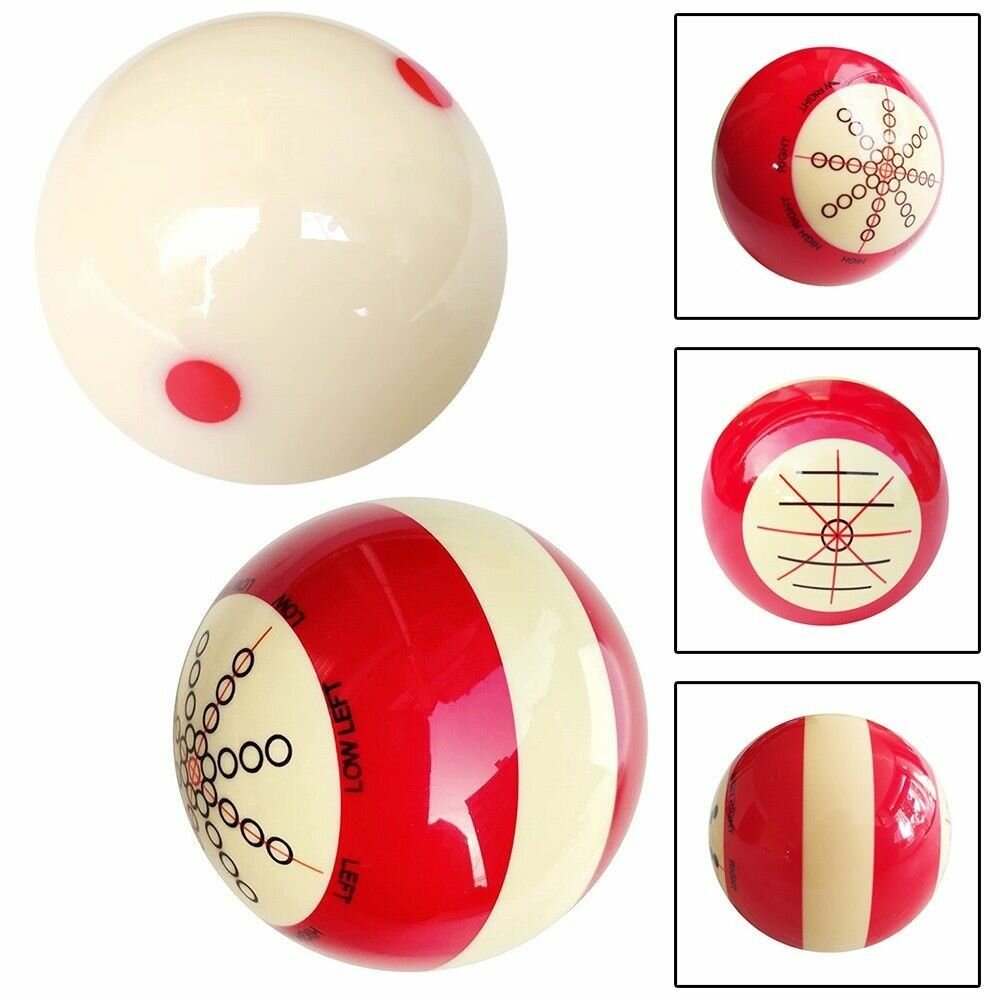 Новая модельOZ-DIDV 2 шт. бильярдный тренировочный шар для пула 57,2 мм/2,3 дюйма шар с точками