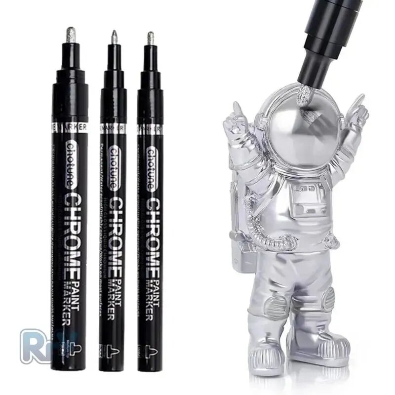 Зеркало хром маркер ручка