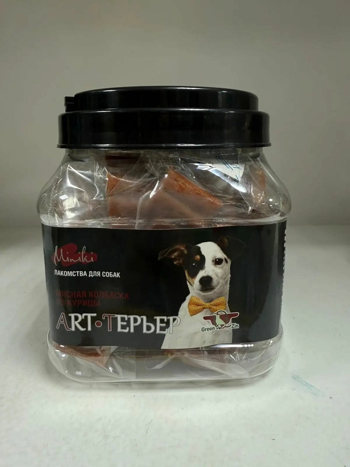 Лакомство для собак Green QZin ART-Терьер (мясная колбаска из курицы) 520г