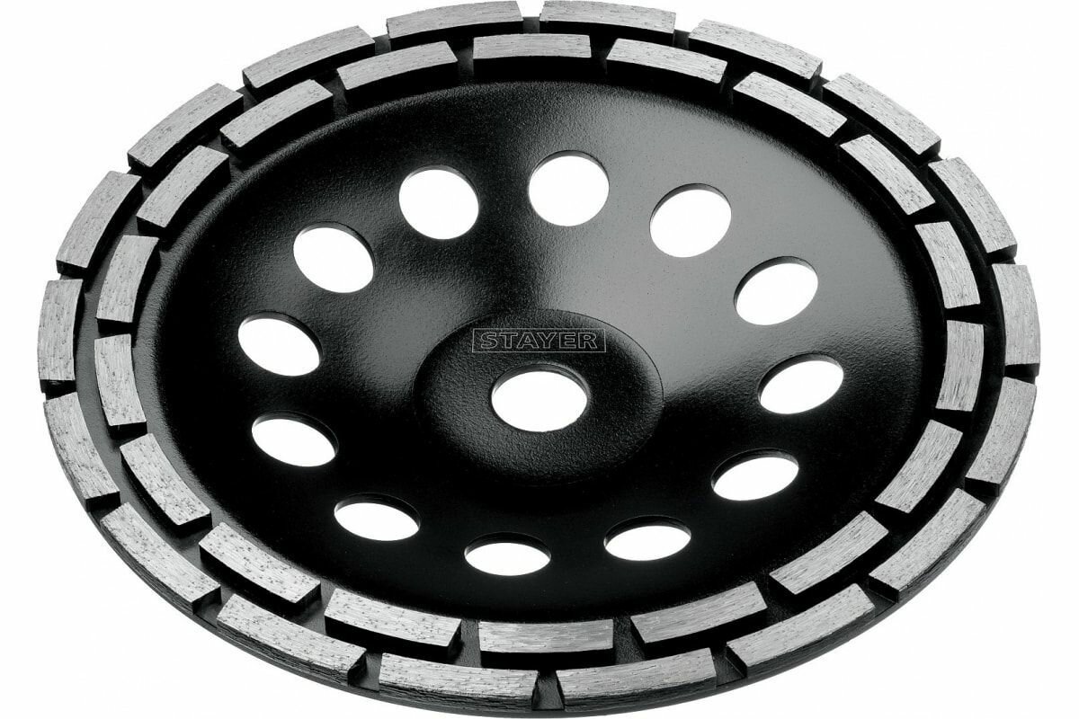 Чашка алмазная сегментированная двухрядная 230 мм Stayer 33381-230