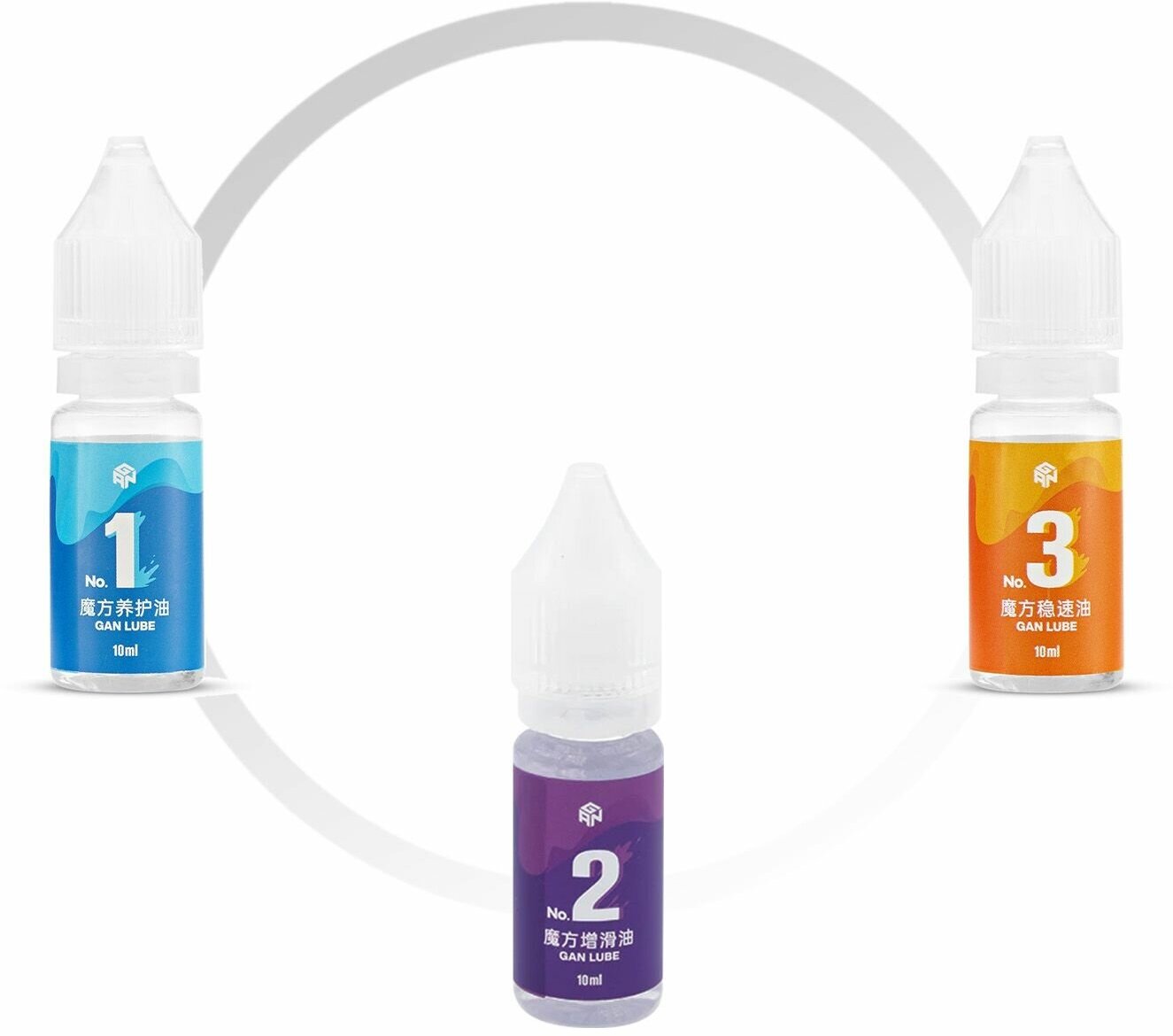 Комплект смазок силиконовых для кубиков Рубика Gan lube v1+v2+v3