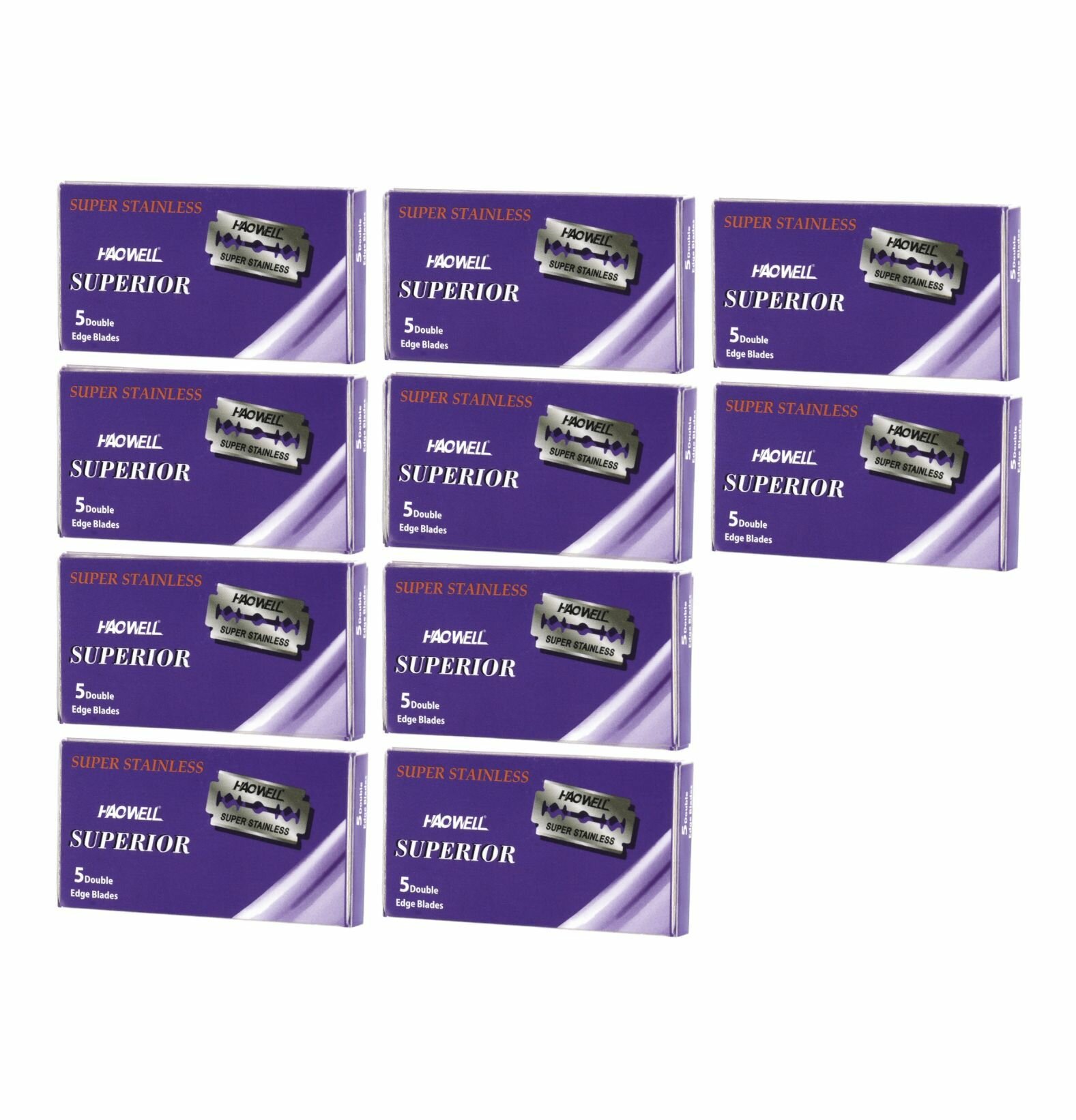 Двухсторонние лезвия для бритвы , Т-образного станка, классические лезвия 50 штук