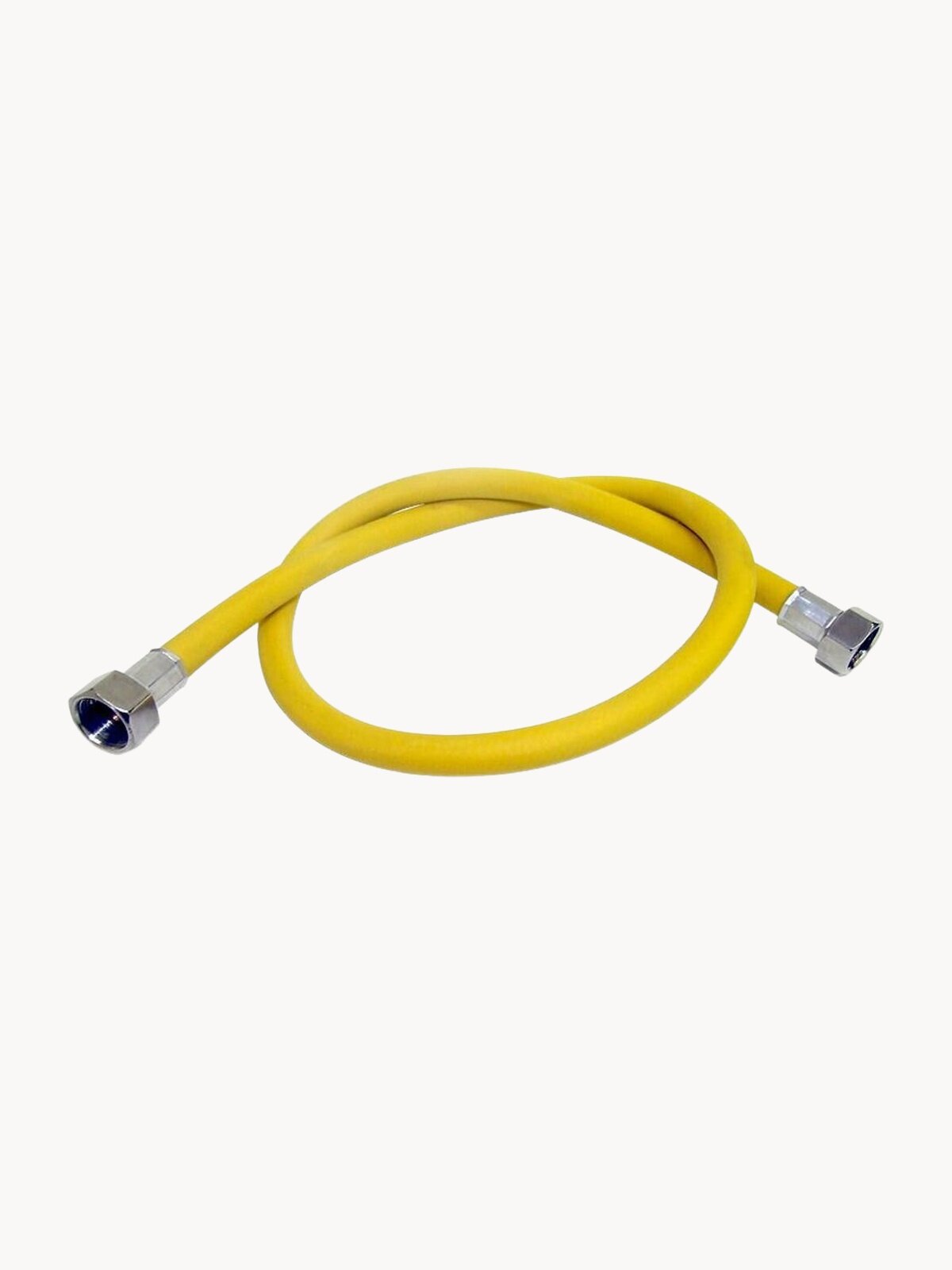 Шланг для газовых приборов (плит, баллонов) из ПВХ (желтый) 1/2" х 1,0 м, гайка/гайка